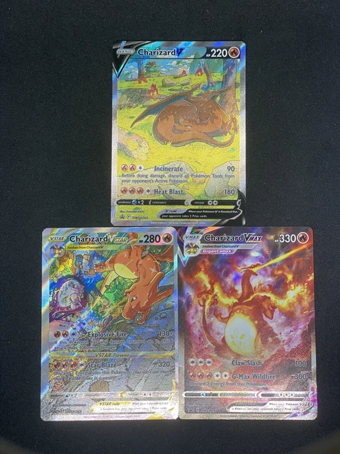POKEMON CHARIZARD V VMax VStar Charizard UPC Glurak V VMax VStar Set ...