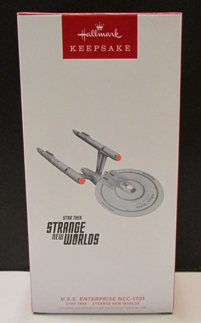 2022 HALLMARK STAR Trek U.S.S. Enterprise NCC-1701 Magic Light Ornament ...