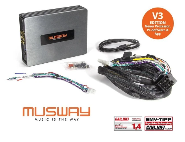 MUSWAY M4 +V3 Dsp Amp 4-KANAL Class D Amplifier With 8-KANAL Dsp Sound Processor £488.56 ...