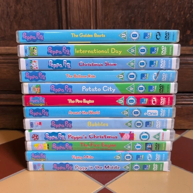 PEPPA PIG 12 x DVD Bundle Including Christmas, The Fire Engine, Flying a Kite £11.99 - PicClick UK