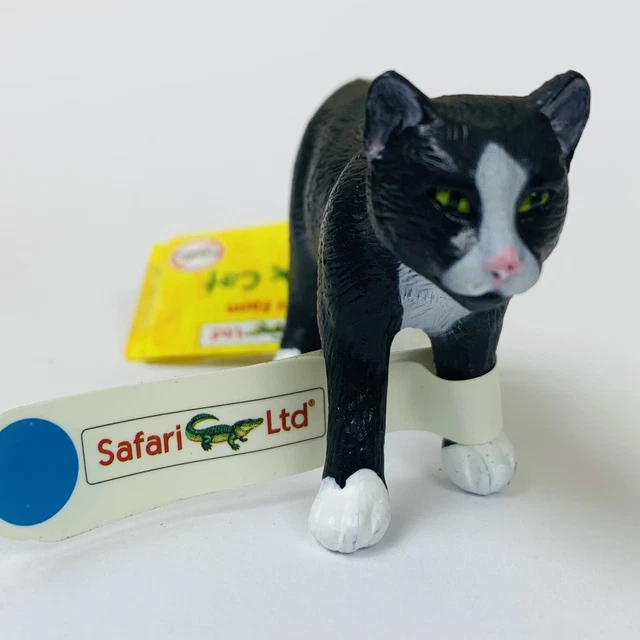 SAFARI LTD WILD Manx Black Cat Solid Plastic Realistic Toy Animal ...