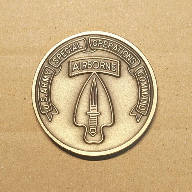 US ARMY ARMY Special Operations Command Challenge Coin £57.66 - PicClick UK