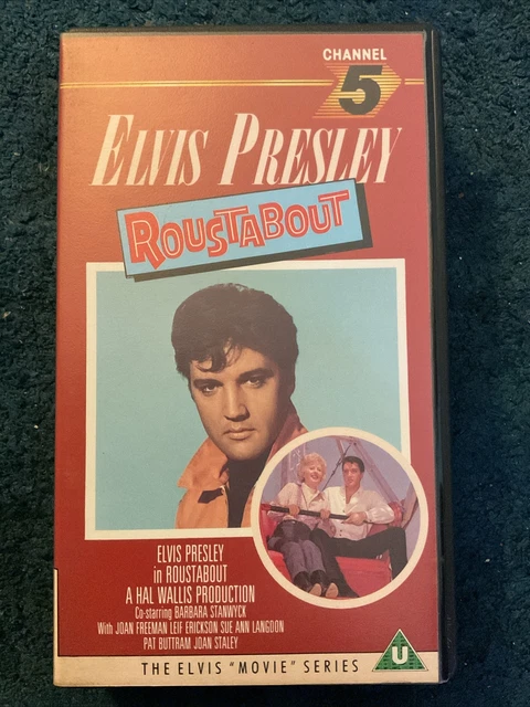 ELVIS PRESLEY - Roustabout VHS Video Tape 1986 PAL Rare/Deleted Channel ...