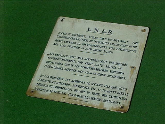 VINTAGE LNER BOAT Train Railway Carriage Sign £33.75 - PicClick UK