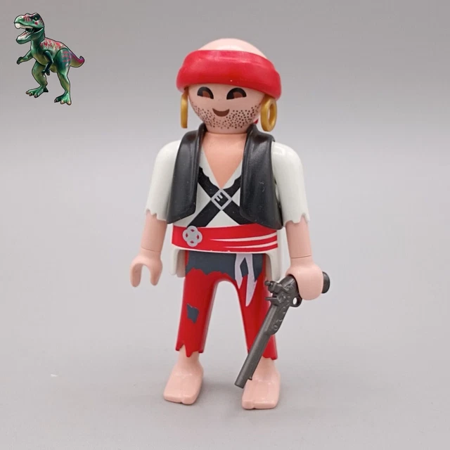 FIGURINE PLAYMOBIL HOMME asiatique avec arme corsaire pirate foulard ...