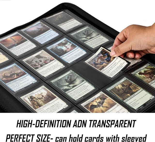 PREMIUM 1000+ POCKETS Card Binder,Label Design,16 Pockets Trading Card ...