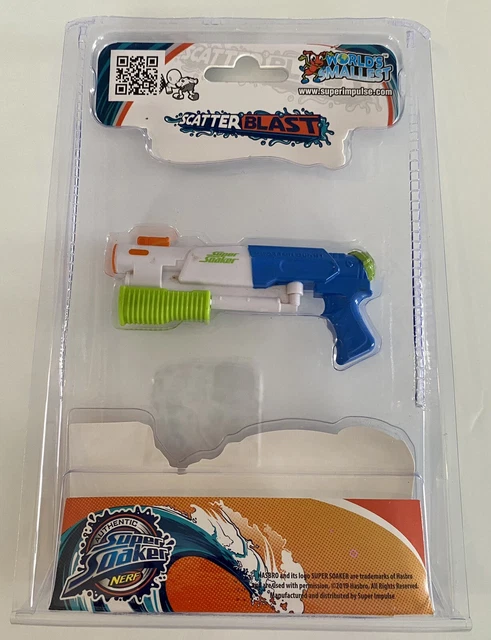 WORLD'S SMALLEST NERF Scatterblaster Super Soaker Water Toy Gun Hasbro ...
