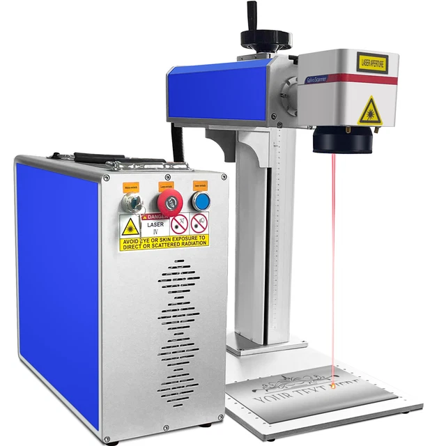 VEVOR GRAVEUR LASER Fibre Optique 30W 15×15cm Machine de Marquage Laser ...