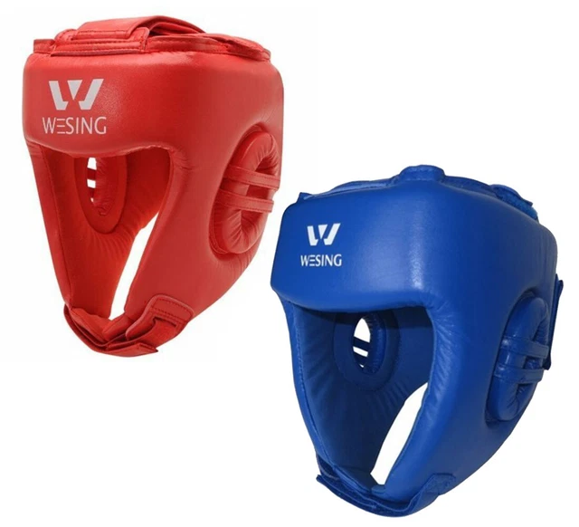 WESING LEATHER HEAD Guard - AIBA Approved Boxing Gear - Morgan Sports £ ...