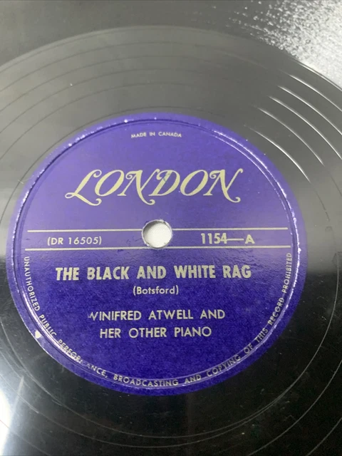 WINIFRED ATWELL AND her Piano Cross hands boogie / The black and white ...