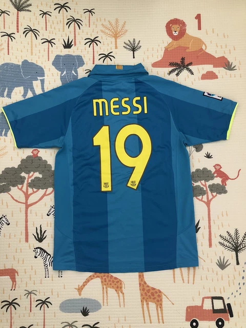 BARCELONA 2007/08 AWAY Football Shirt Nike Vintage Soccer Jersey (S ...