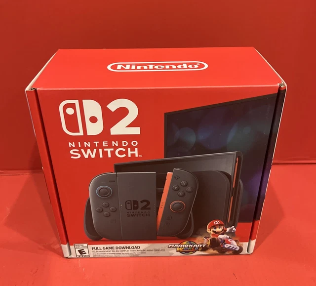 NINTENDO SWITCH 2 Console Bundle Mario Kart World In Hand Brand New ...