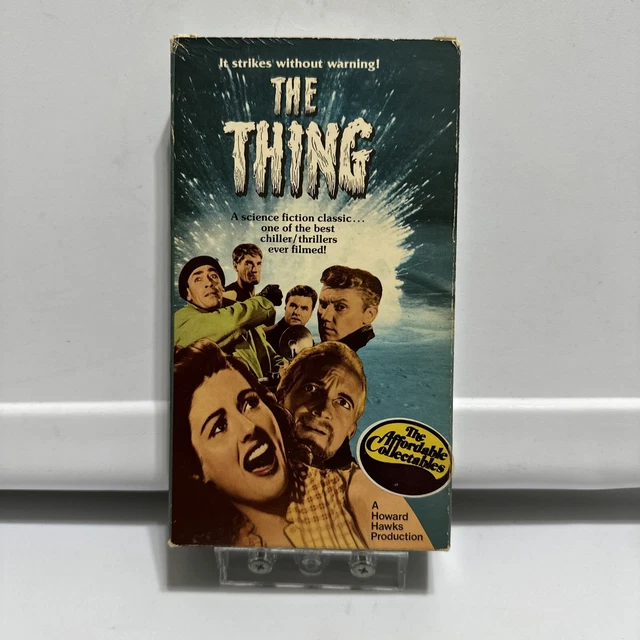 THE THING - VHS Uncut Original Sci Fi Horror James Arness Howard Hawks ...