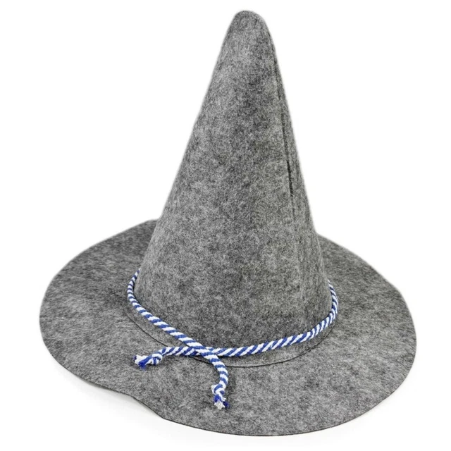 RETRO WITCH HAT Party Accessory Unique Gray Wizard Hat Fashion ...