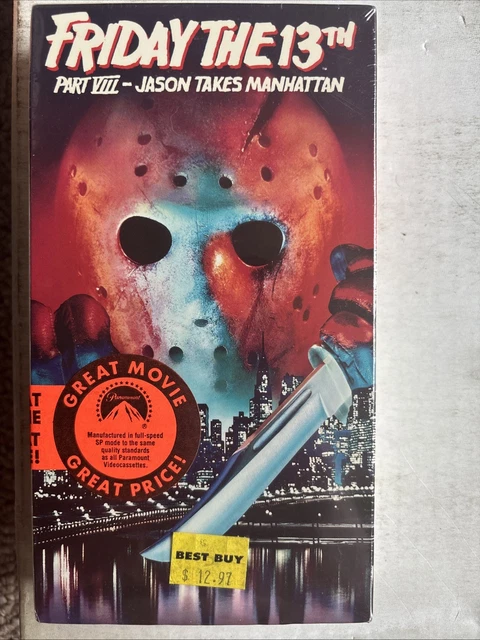 VTG FRIDAY THE 13th Part 8 Jason Takes Manhattan VHS *FACTORY SEALED ...