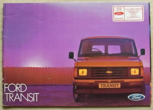 FORD TRANSIT SALES Brochure Feb 1984 Ref FB661 Kombi Bus Chassis Cab ...