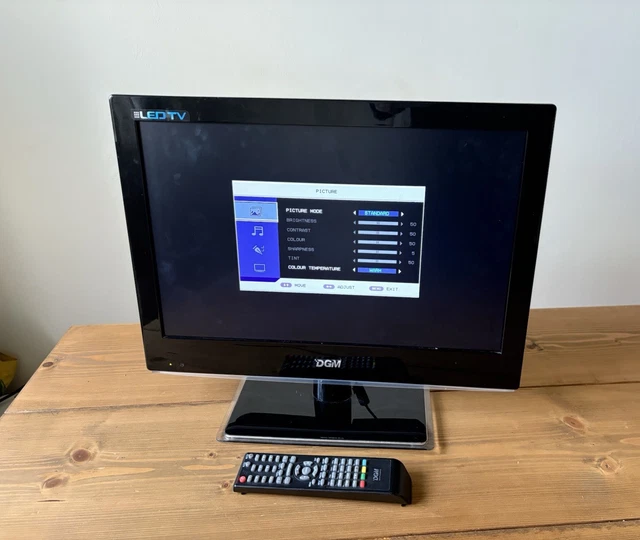 DGM ETV-1969W 19' Wide Screen LED Small TV Television With Remote For ...