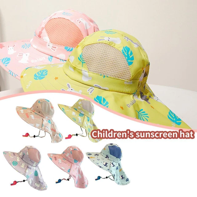 SUMMER HATS WITH Adjustable Chin Strap Baby Sun Hat Cap Hat Beach L5 ...