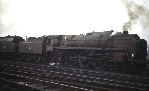 ORIGINAL COLOUR SLIDE of 72008 BR Clan steam loco £4.99 - PicClick UK