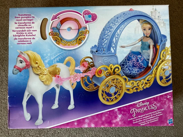 DISNEY PRINCESS CINDERELLAS Magical Transforming Carriage Set Horse ...