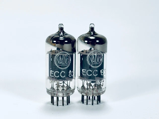 ECC83 PAIR / Mc2 Valve **Very Strong ** Super Rare Matched ** Incline ...