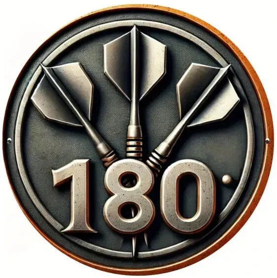 DARTS 180 SCORE 3D Effect , Metalic Sign, Bar, Garage, Man Cave - 20cm ...