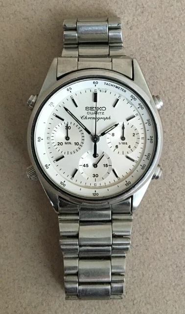 VINTAGE 1980S GENTS QUARTZ SEIKO CHRONOGRAPH WATCH 7A28-7020 JAMES BOND AVTAK £231.00 - PicClick UK