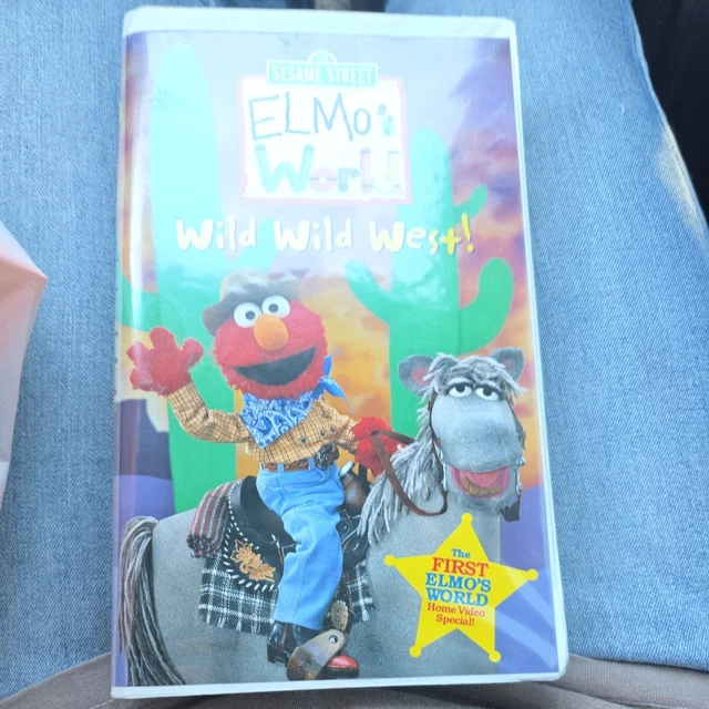 ELMO’S WORLD: WILD Wild West VHS 2001 Tape Sesame Street Clamshell ...