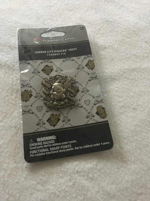 POKEMON CENTER LONDON - Exclusive Pikachu Crest Pin - RARE ...