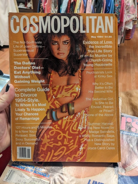 Vintage Cosmopolitan May 1984 Magazine Paulina Porizkova Joan Collins Kinky Sex £15 86