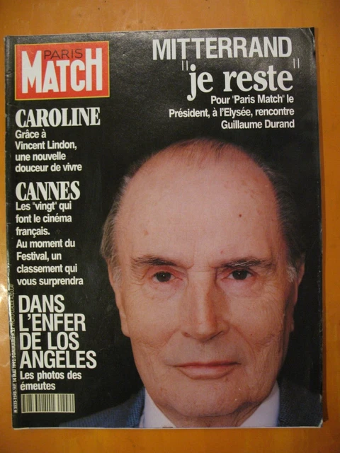 PARIS MATCH N° 2242 du 14/05/1992. Mitterrand. Caroline. L'enfer de Los Angeles EUR 2,99 ...
