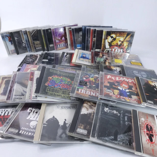 RAP HIP HOP CD Lot of 40 Wu Tang Clan Rza ODB Cypress Hill 1990s 2000s ...
