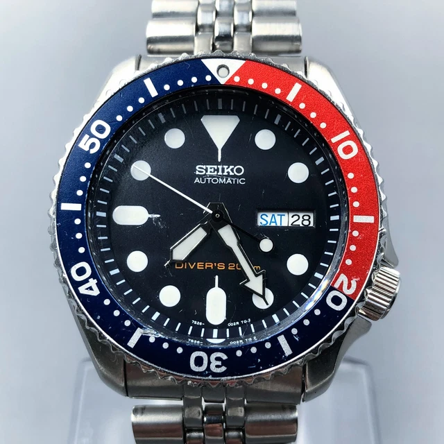 SEIKO 7S26-0020 SKX009 PEPSI Divers 200m Men's Watch AT From JAPAN ...