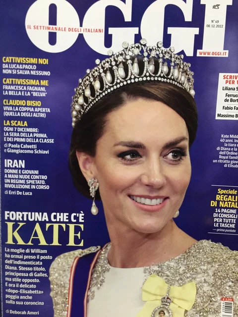 OGGI 2022 49.KATE Middleton,Francesca Fagnani,Ines de Ramon & Brad Pitt EUR 21,99 - PicClick FR