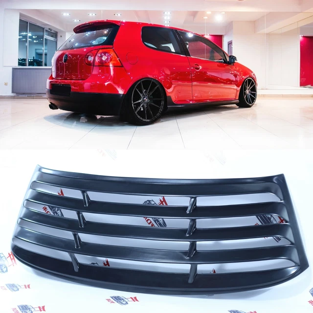 VW GOLF MK5 fenêtre arrière louver spoiler pare-soleil 3/5 portes ABS ...