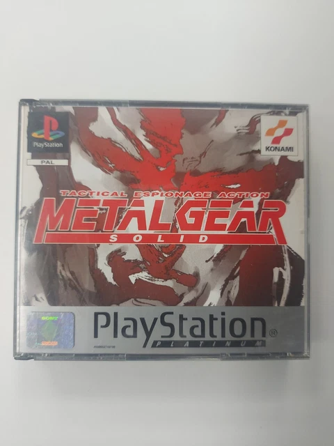 METAL GEAR SOLID PS1 (COMPLETE) rare platinum MGS Sony PlayStation ...