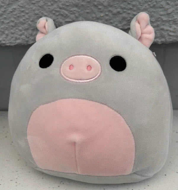 SQUISHMALLOWS BESSA THE Pig Kellytoy Purple Grey & Pink 8” Soft Plush ...