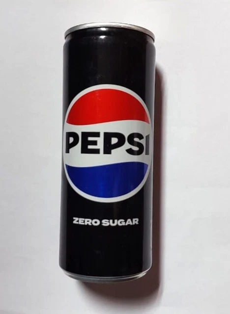 EMPTY PEPSI ZERO Cola Soda Tall 250ml can PAKISTAN 2024 Collect Black ...