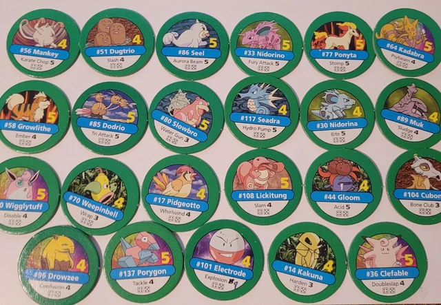 HASBRO POKÉMON MASTER Trainer Board Game Replacement Characters Chips ...