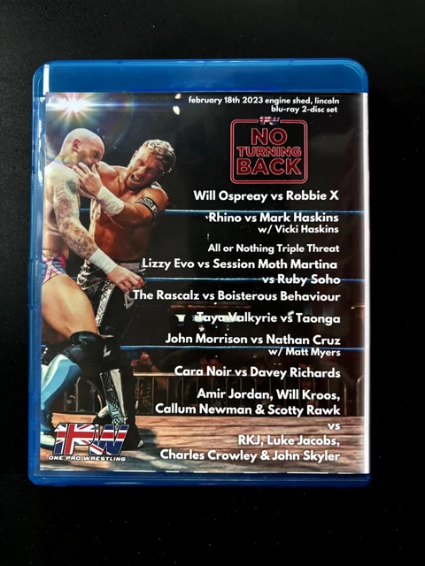 SEALED 1PW NO Turning Back 2023 Blu-ray 2-Disc Set - Wrestling Event £ ...