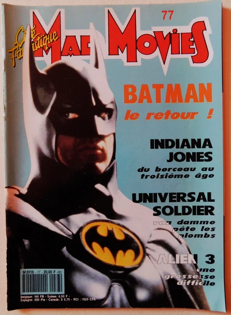 MAD MOVIES CINE Fantastique N° 77 1992 Batman Alien 3 Indiana Jones EUR 19,00 - PicClick FR