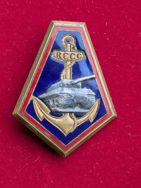 INSIGNE RCCC : insigne du régiment colonial chasseur de chars EMAIL EUR ...