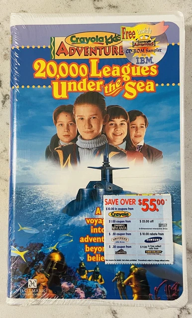 CRAYOLA KIDS ADVENTURES 20,000 Leagues Under the Sea VHS 1997 Clamshell ...
