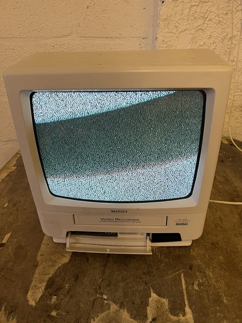14 INCH CRT TV VCR Combo Retro Gaming Tv Matsui TVR162 WS Vintage Prop ...