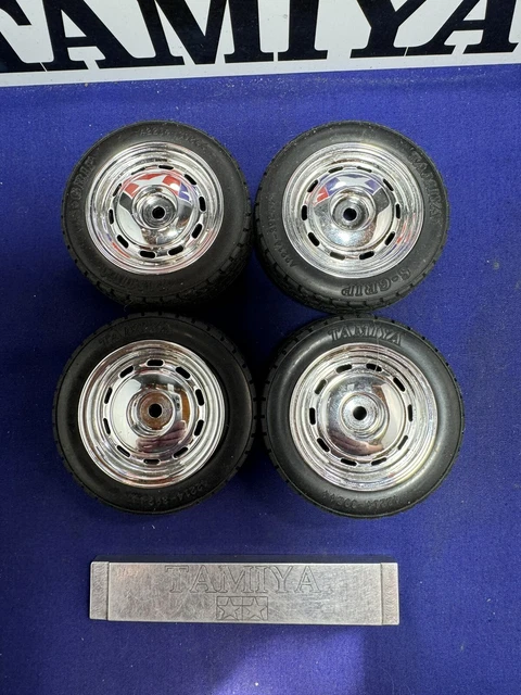 TAMIYA VINTAGE VW Beetle Low ride Pumpkin Wheels Tyres Unused Rc Car ...