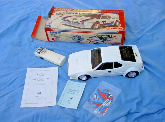 VINTAGE JOUSTRA RADIO Control Bmw M1 Toy Car Model Martini £99.99 ...