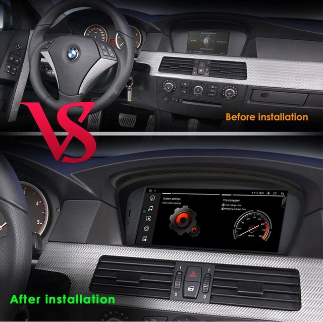 PER BMW SERIE 3 E90 E91 E92 Serie 5 E60 E61 E63 E64 8.9" Android 13.0 autoradio GPS navigatore ...