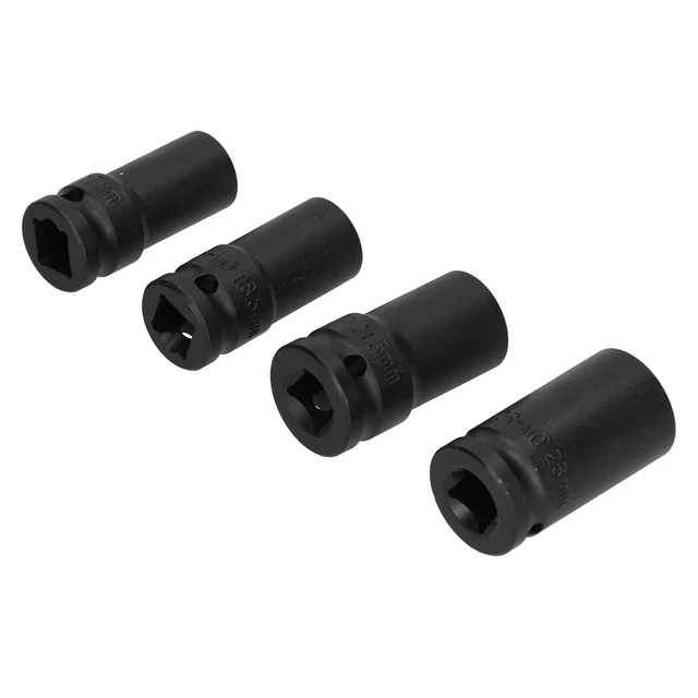 AGS 4PCS LOCKING Wheel Nut Removal Sockets Removers Extractors Kit ...