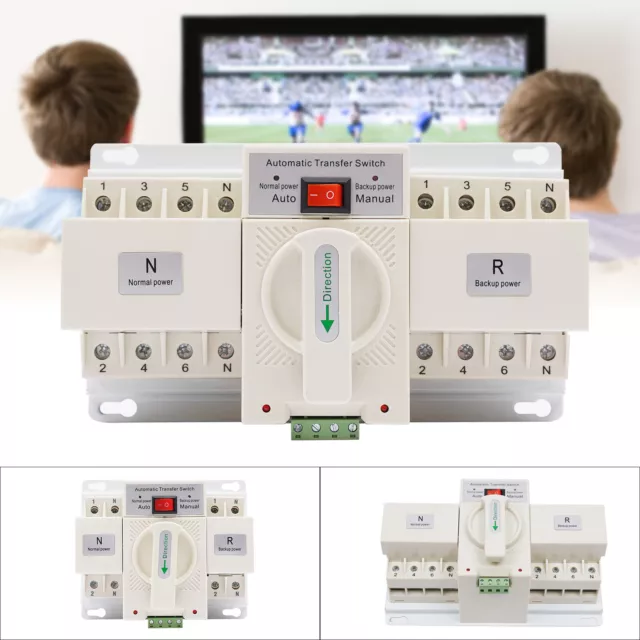 INDICATOR LIGHT DISPLAY Automatic Transfer Switch 63amp Changeover ...