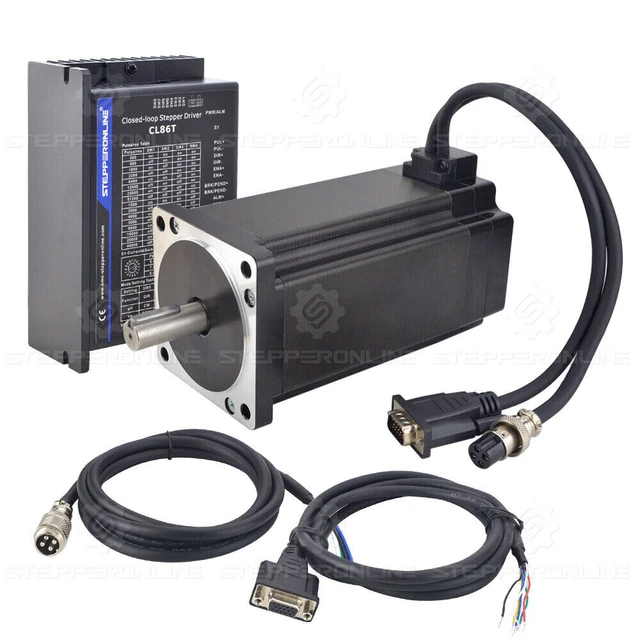 NEMA23 NEMA34 HYBRID Servo Motor 2Nm/3Nm/4Nm-12Nm Closed-Loop Stepper Driver Kit EUR 83,00 ...